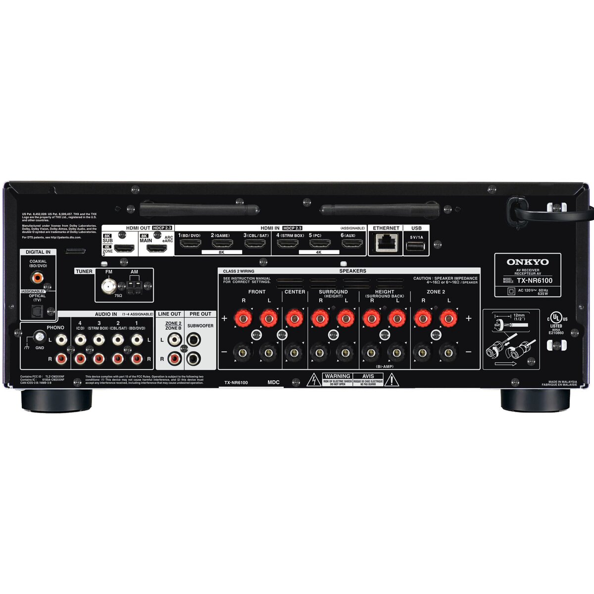 Amplituner Onkyo TX-NR6100 Czarny cena, opinie, dane techniczne | sklep internetowy Electro.pl