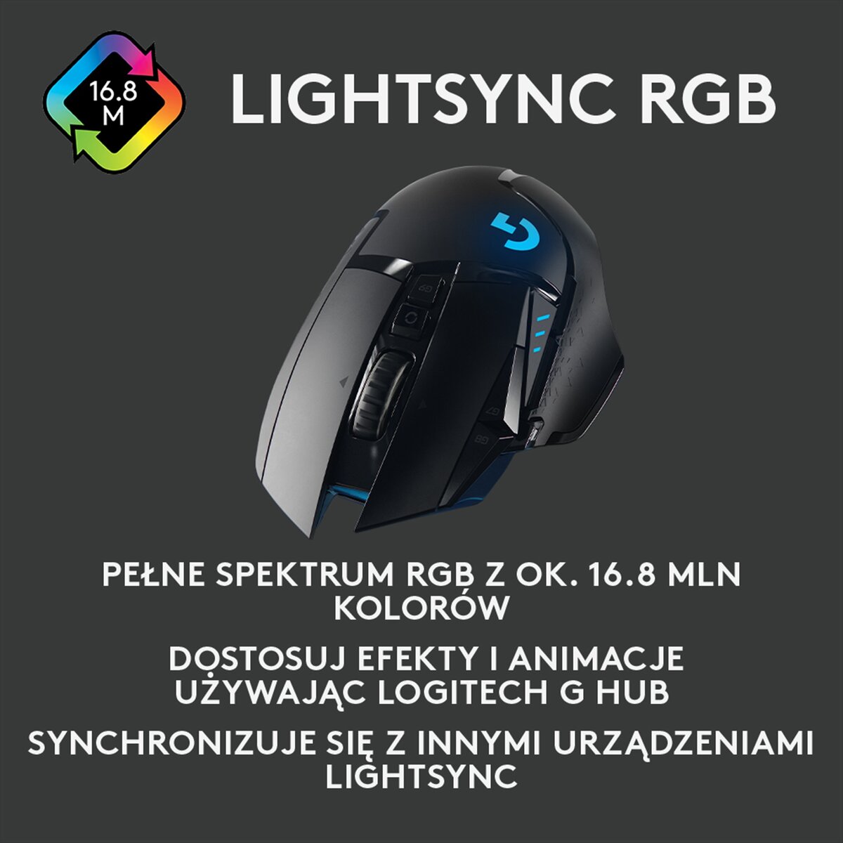 Mysz LOGITECH G502 Lightspeed cena, opinie, dane techniczne | sklep ...