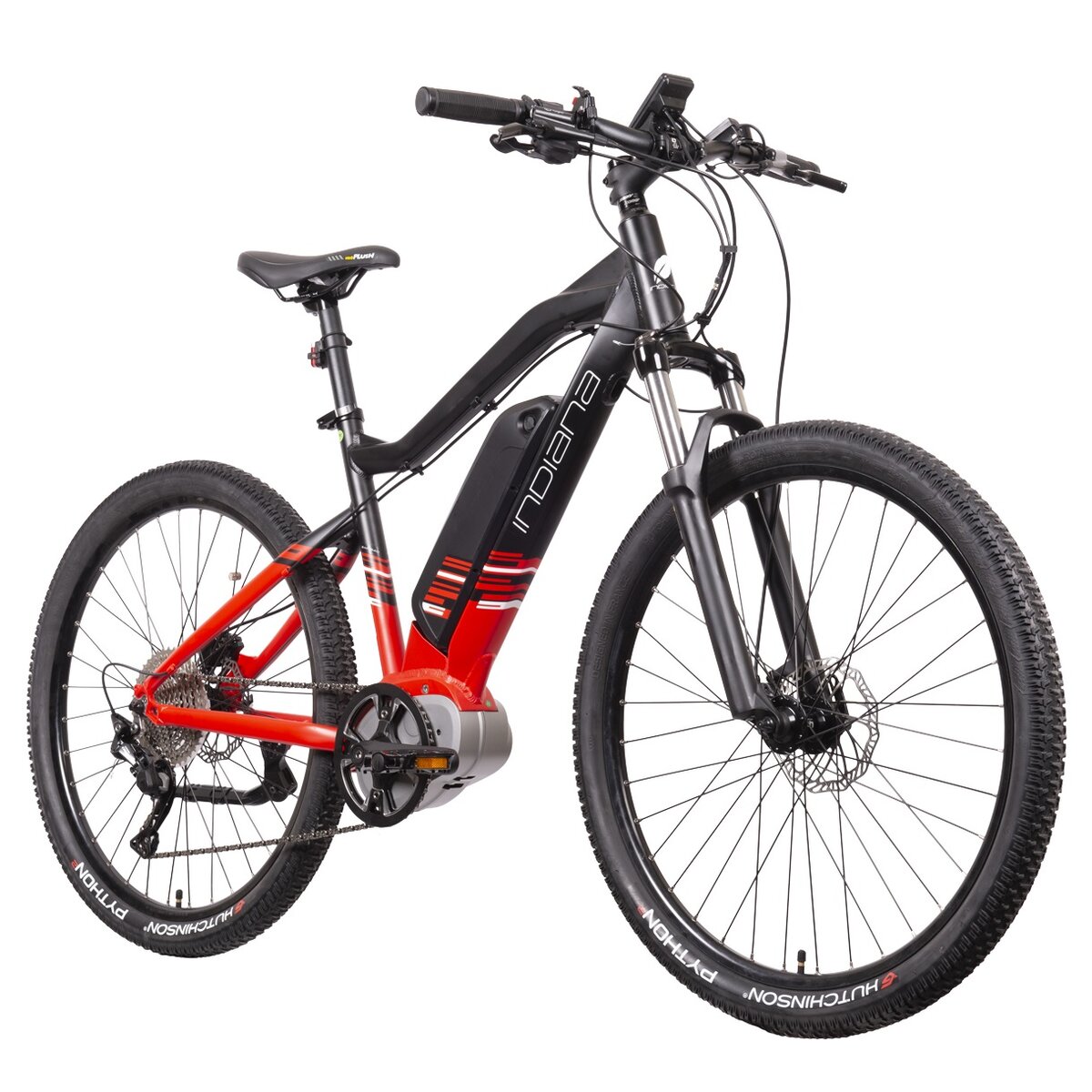 Rower elektryczny INDIANA E-MTB 4.0 M18 27.5 cala Czarno-czerwony cena ...