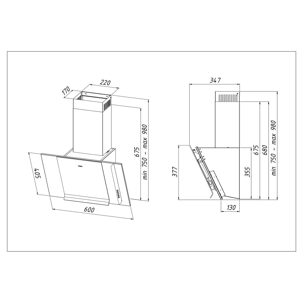 Okap AKPO WK-4 Gamma 60 Czarne szkło cena, opinie, dane techniczne ...