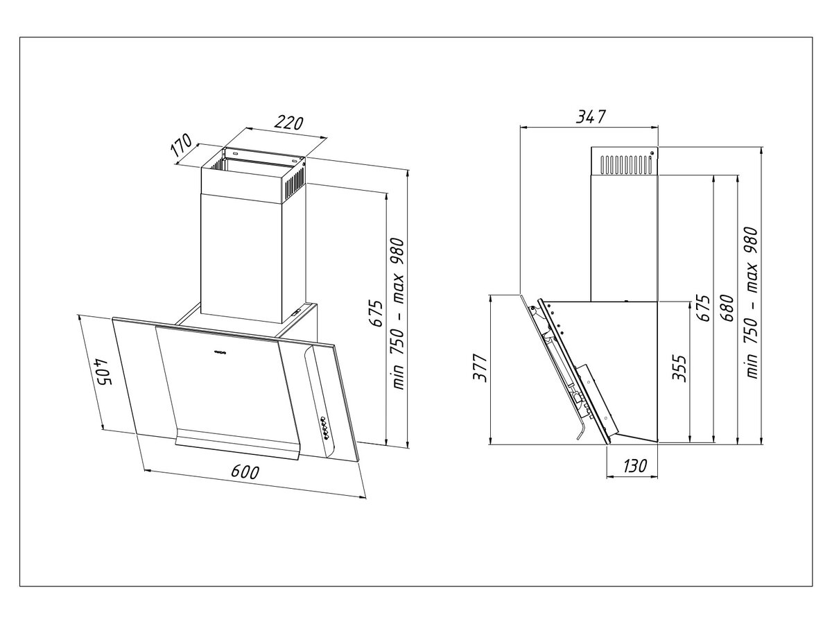 Okap AKPO WK-4 Gamma 60 Czarne szkło cena, opinie, dane techniczne ...