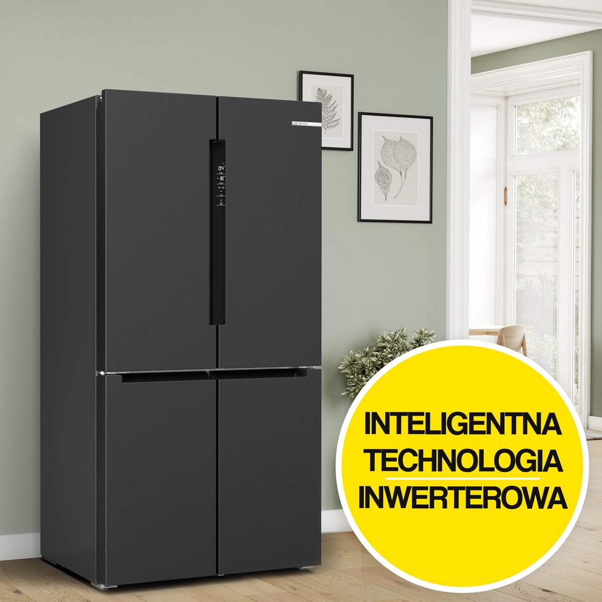 Lodówka BOSCH KFN96AXEA Side by Side No Frost 183cm Ciemna Inox cena ...