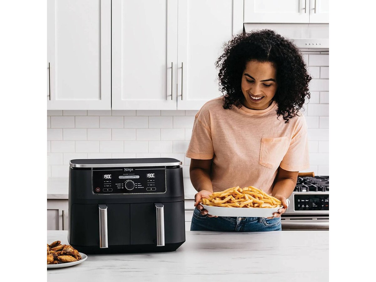 Frytkownica beztłuszczowa NINJA Foodi Max AF400EU XXL Air Fryer z podwójnym koszem cena, opinie ...