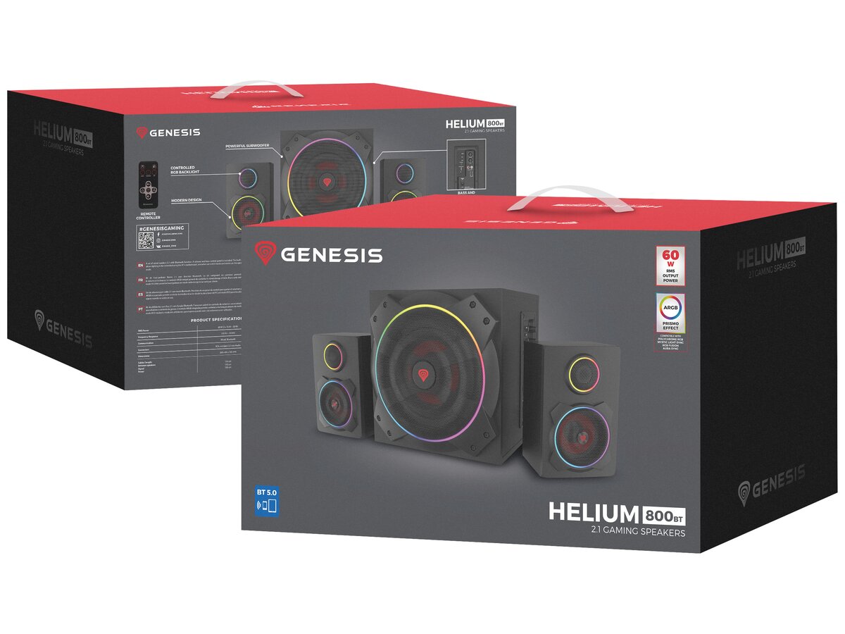 Głośniki GENESIS Helium 800BT 2.1, Komunikacja bezprzewodowa cena ...