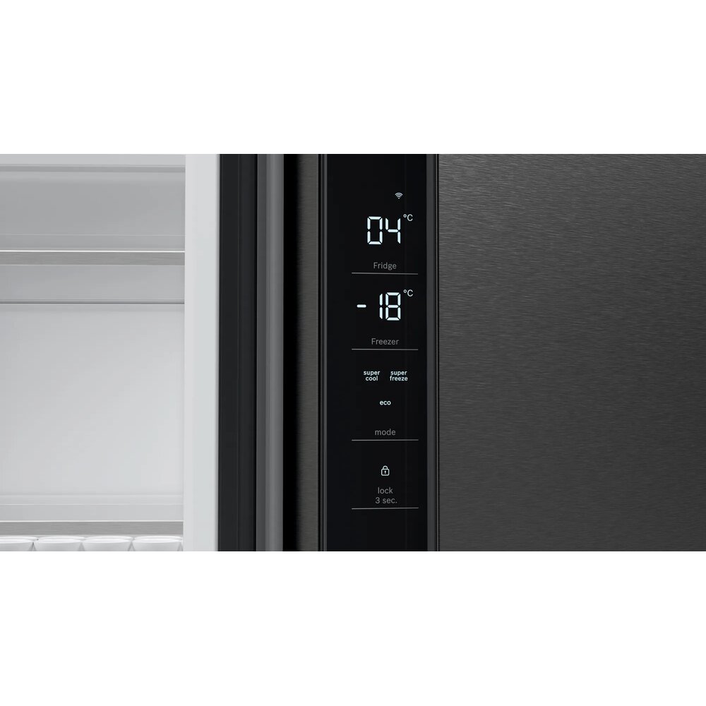 Lodówka BOSCH KFN96AXEA Side by Side No Frost 183cm Ciemna Inox cena ...