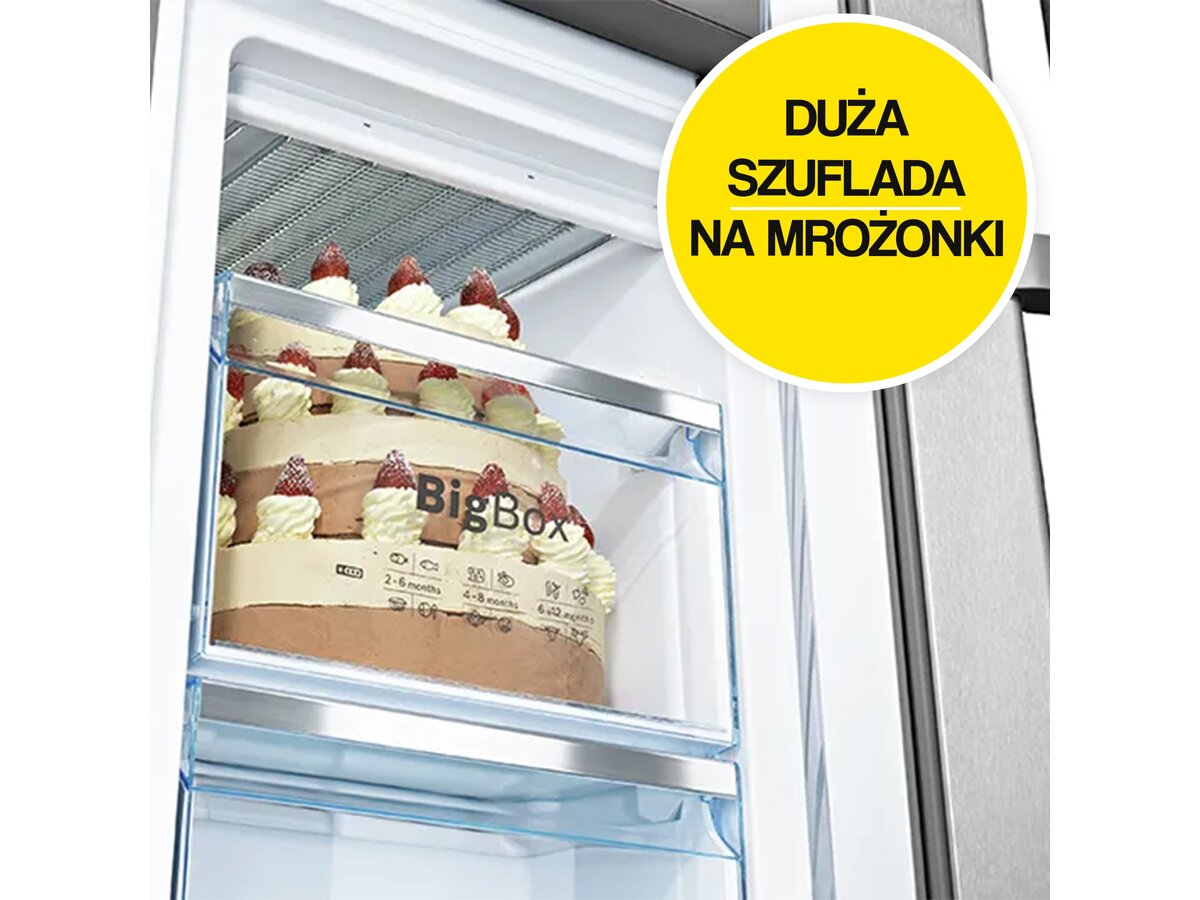 Lodówka BOSCH KFN96AXEA Side by Side No Frost 183cm Ciemna Inox cena ...